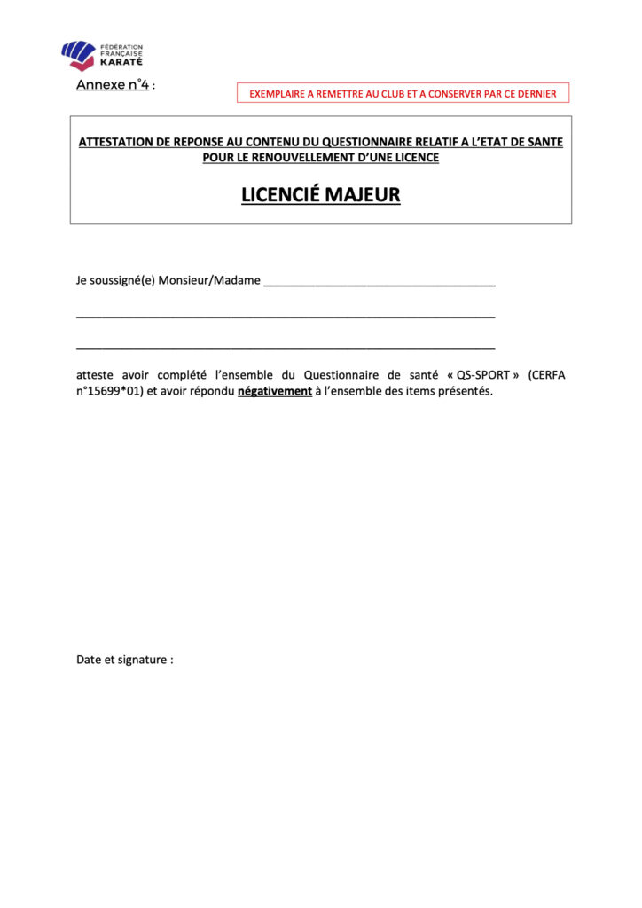 Attestation De Santé Majeur : ATTESTATION – ZDMD